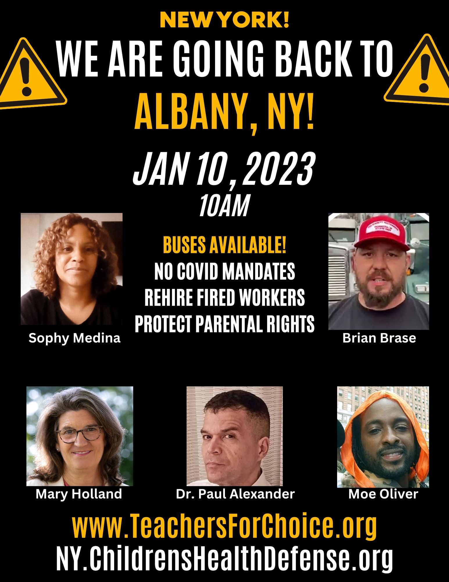 Complete List of Speakers for Medical Freedom Rally in Albany NY Jan 10 ...